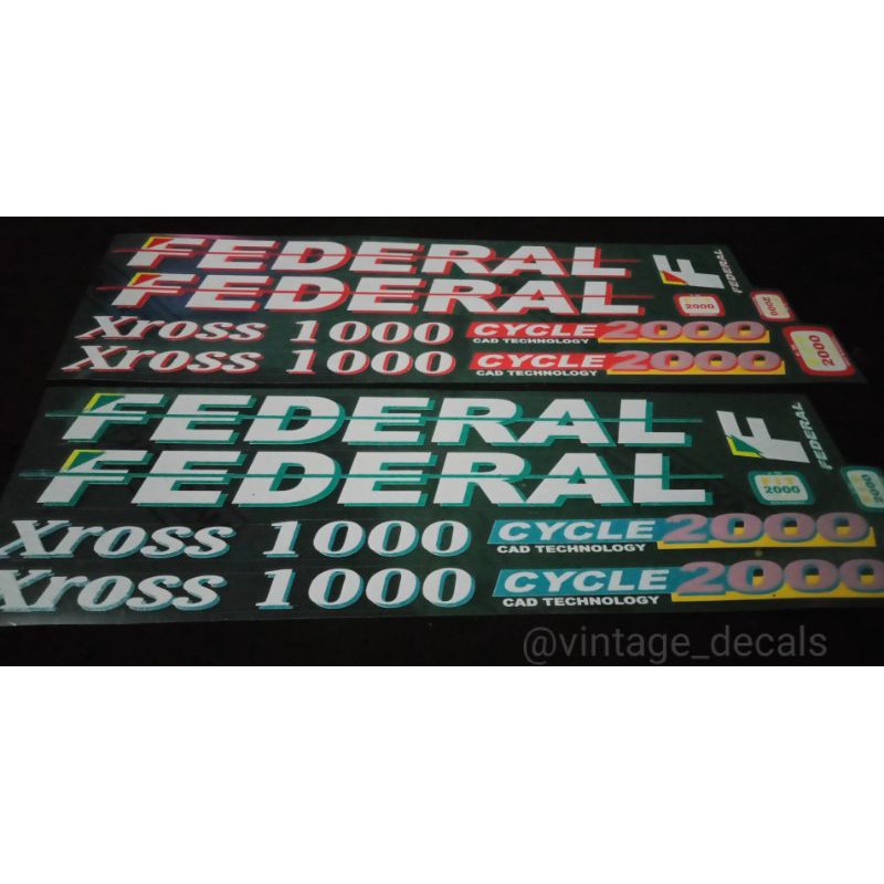 Jual sticker federal XROSS (x-cross) Indonesia|Shopee Indonesia