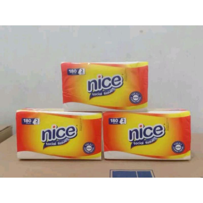 Jual Tisu Nice 180 Sheet 2 ply Tisue 900gr Tissue Wajah Serbaguna ...