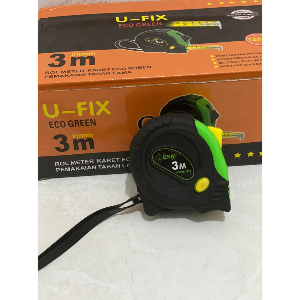 Jual Meteran Tukang / Measuring Tape / Tukang Bangunan Roll 3 Meter GSM ...