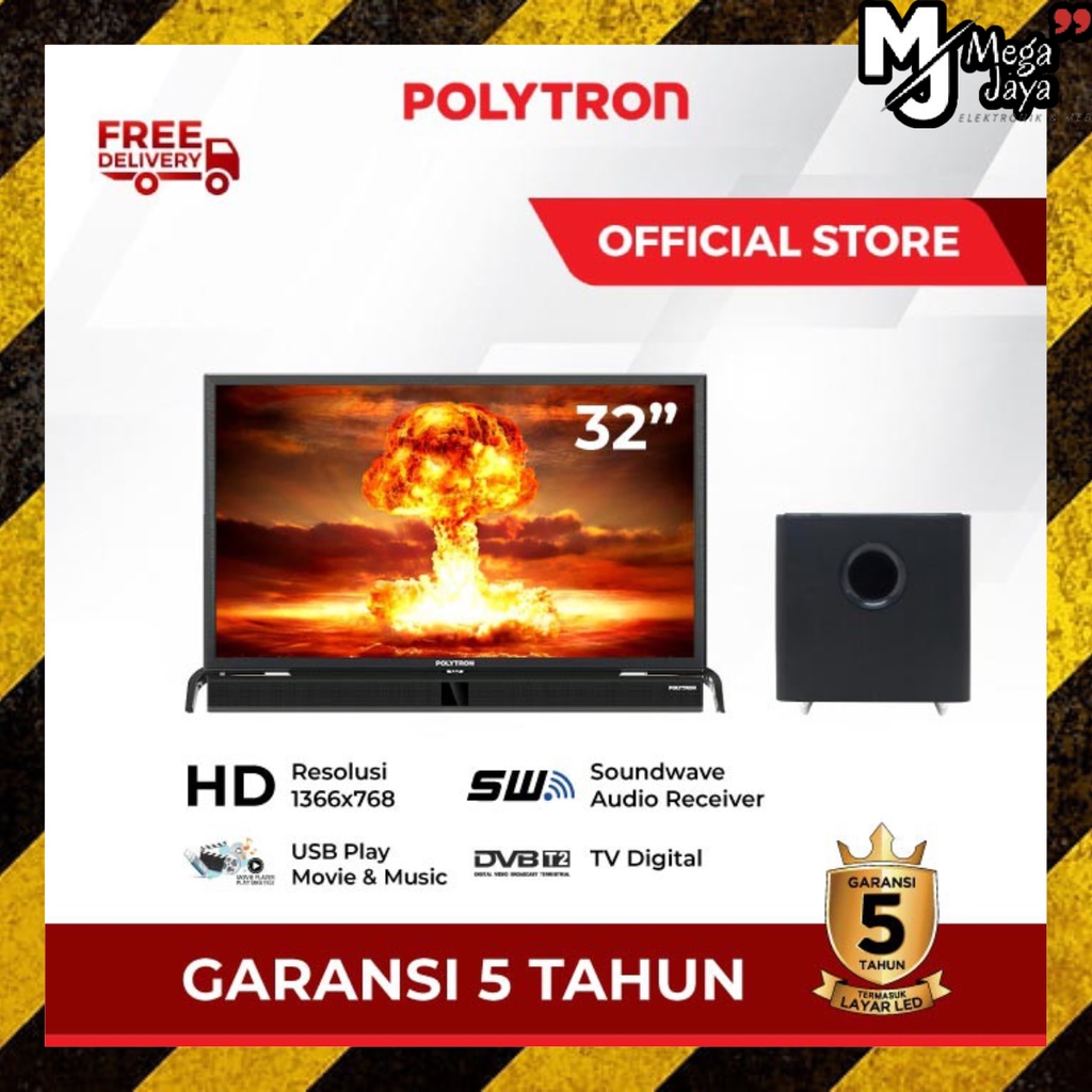 Jual TV LED POLYTRON 32 INCH CINEMAX SOUNDBAR PLD-32BV1558 / CINEMAX SOUNDBAR / DIGITAL TV ...