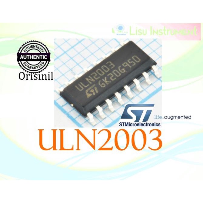 Jual ORIGINAL ULN2003ADR ULN2003A ULN2003 SOP-16 STMicroelectronics lisuin90 Juara | Shopee ...