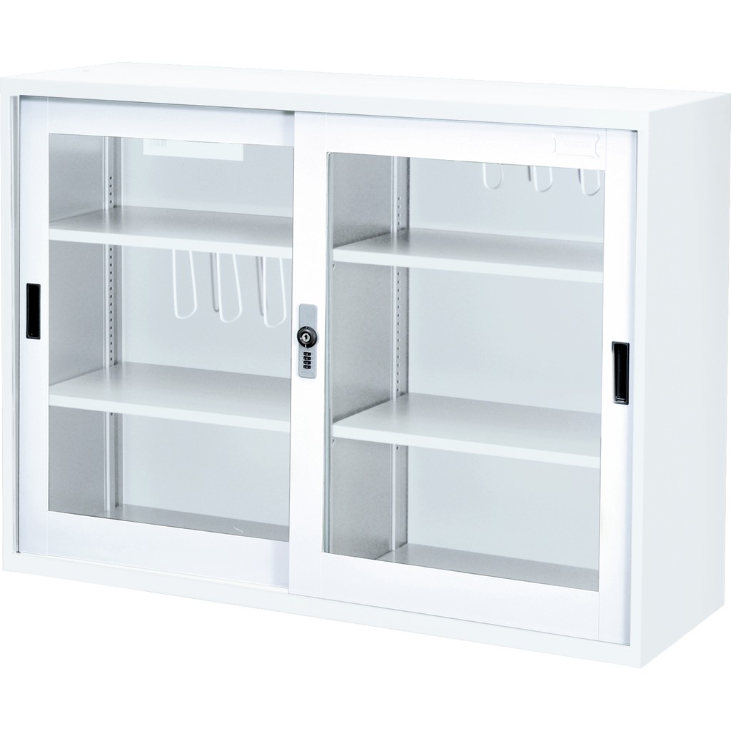 Jual Filing Cabinet with Digital Lock Kaca SHUTER DU-118G | Shopee ...