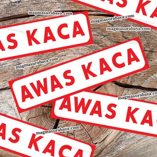Jual Sticker Awas Kaca - sticker awas kaca murah | Shopee Indonesia