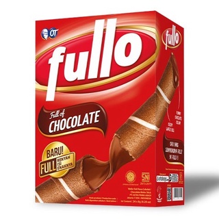Jual Fullo Wafer Roll Chocolate Stick Kemasan Box isi 24pcs | Shopee ...