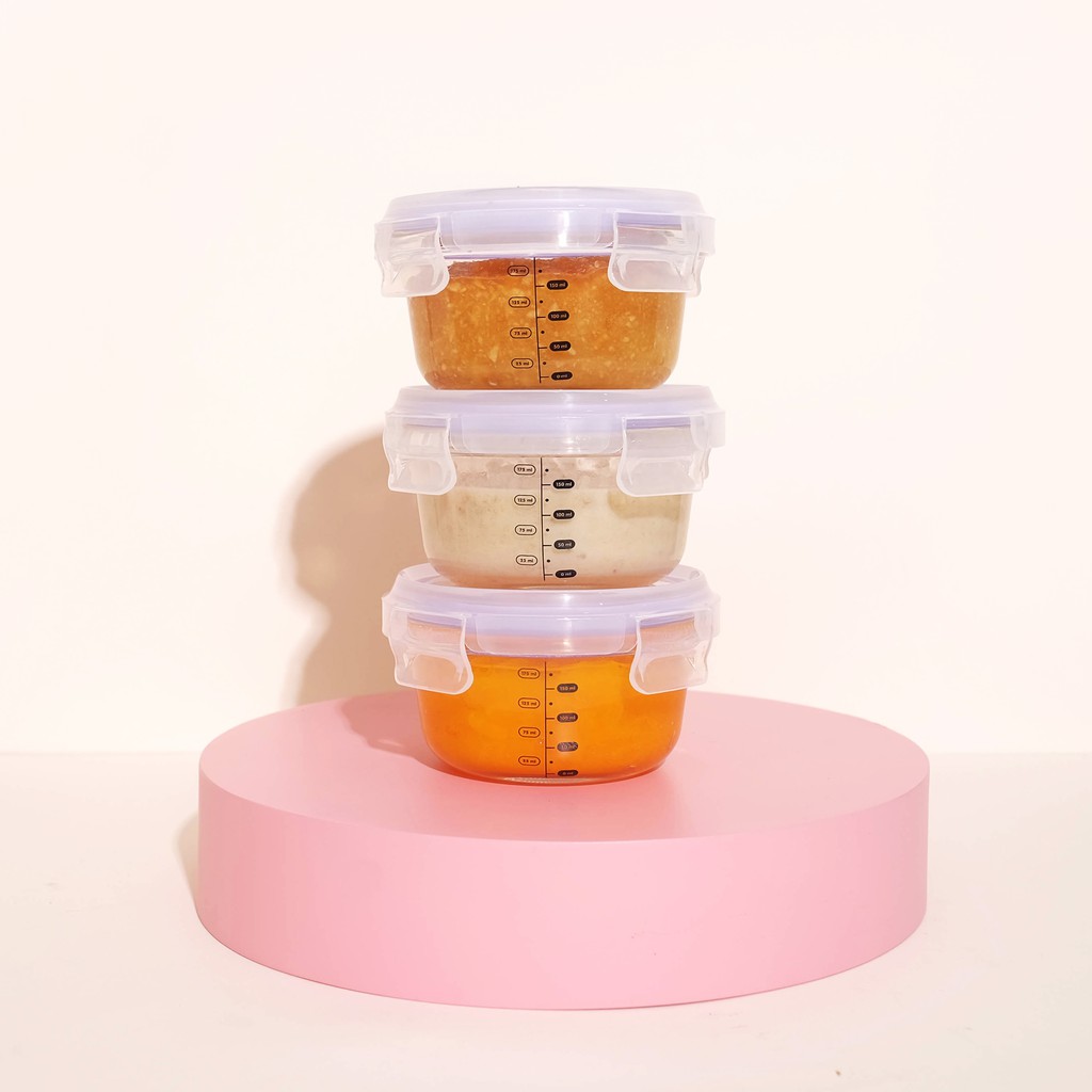 Jual Little Dimple New Baby Food Container (3 pcs x 240 ml) | Shopee ...