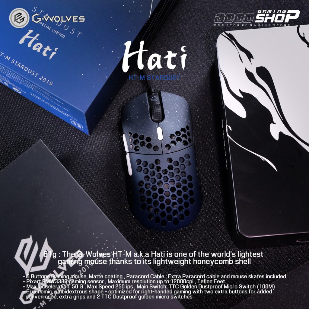 Jual GWolves Hati Stardust - Gaming Mouse Indonesia|Shopee Indonesia