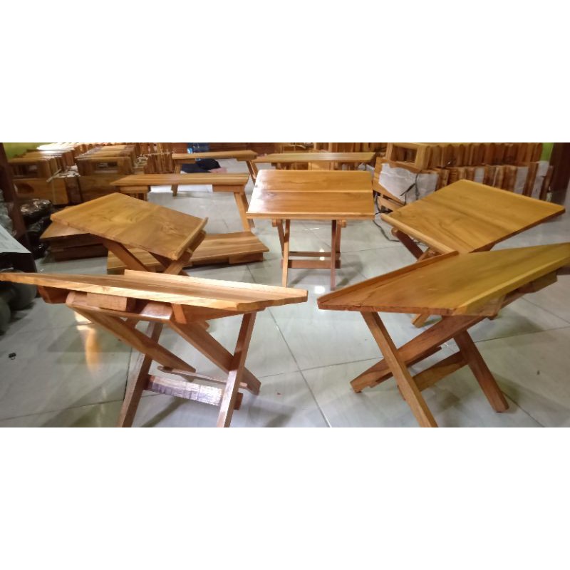 Jual Meja Baca miring Lipat 40 x 30 laptop belajar ngaji bahan kayu ...