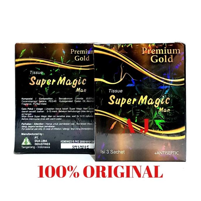 Jual ORIGINAL TISU / TISSUE SUPER MAGIC MAN PREMIUM GOLD [!!!] | Shopee ...