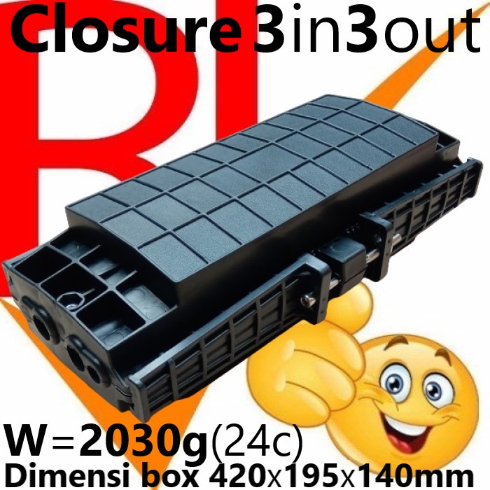 Jual Joint Box 24 48 96 Core FO Splice Closure 24c 48c 96c Horizontal ...