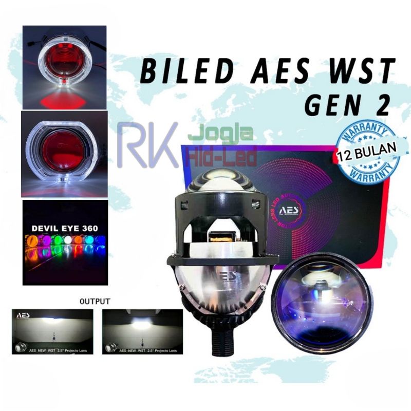 Jual Projie Biled 2.5 Inch AES WST Gen-2 35W 6000K | Shopee Indonesia