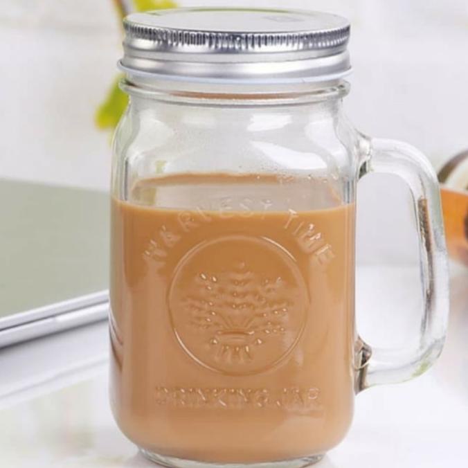 Jual Gelas Beling Toples | Gelas Harvest | Drinking Jar Harvest 450ml ...