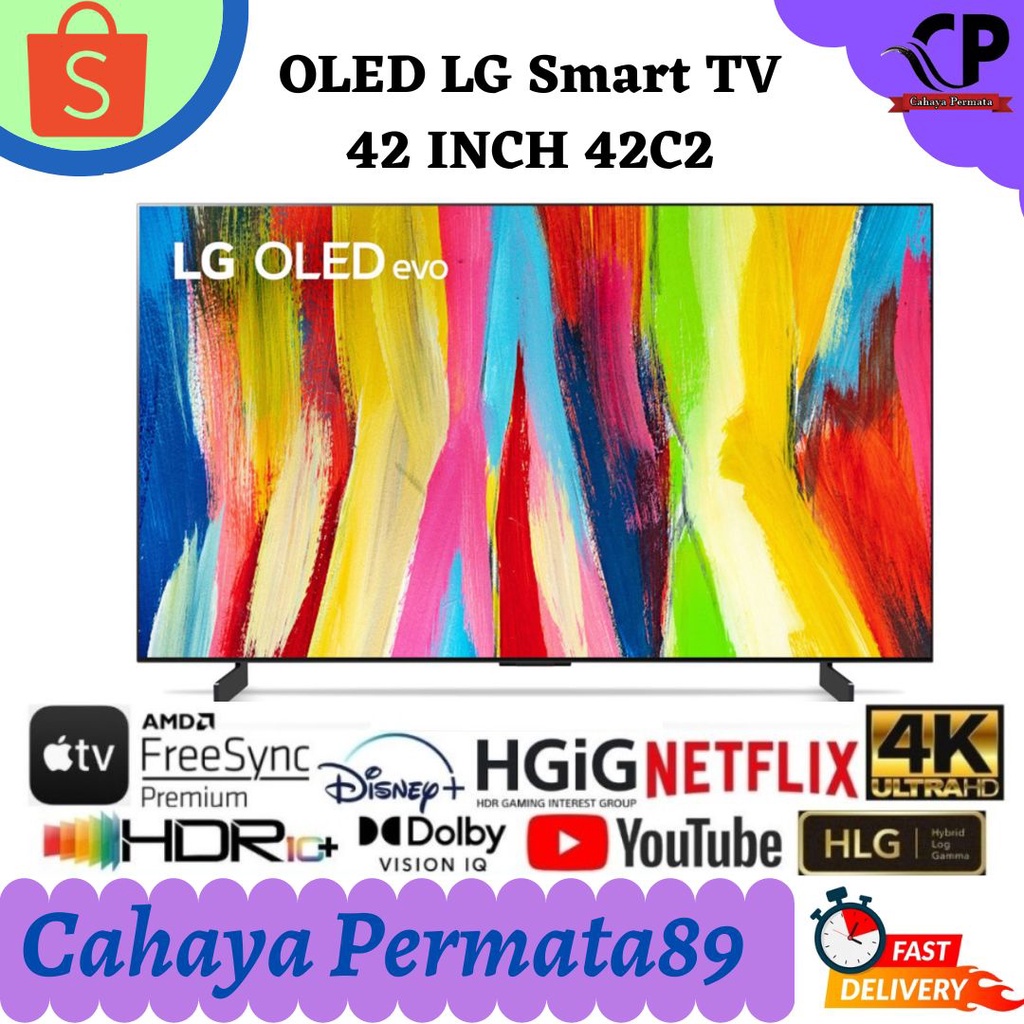 Jual OLED LG 42C2 Smart TV 42 Inch UHD 4K HDR10+ OLED42C2PSA LG OLED ...