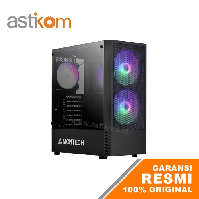 Jual Casing PC Montech X2 MESH BLACK ATX TEMPERED GLASS PC CASE CASING ...