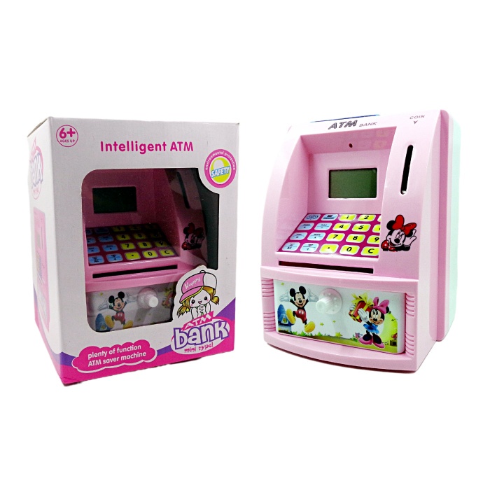 Jual Mainan Anak ATM Bank Mini - Celengan Koin Anak Micky & Minnie ...