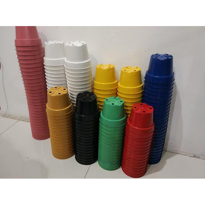 Jual Produk Unggulan Pot Bunga Plastik Biru / Pot Plastik / Pot Tanaman ...