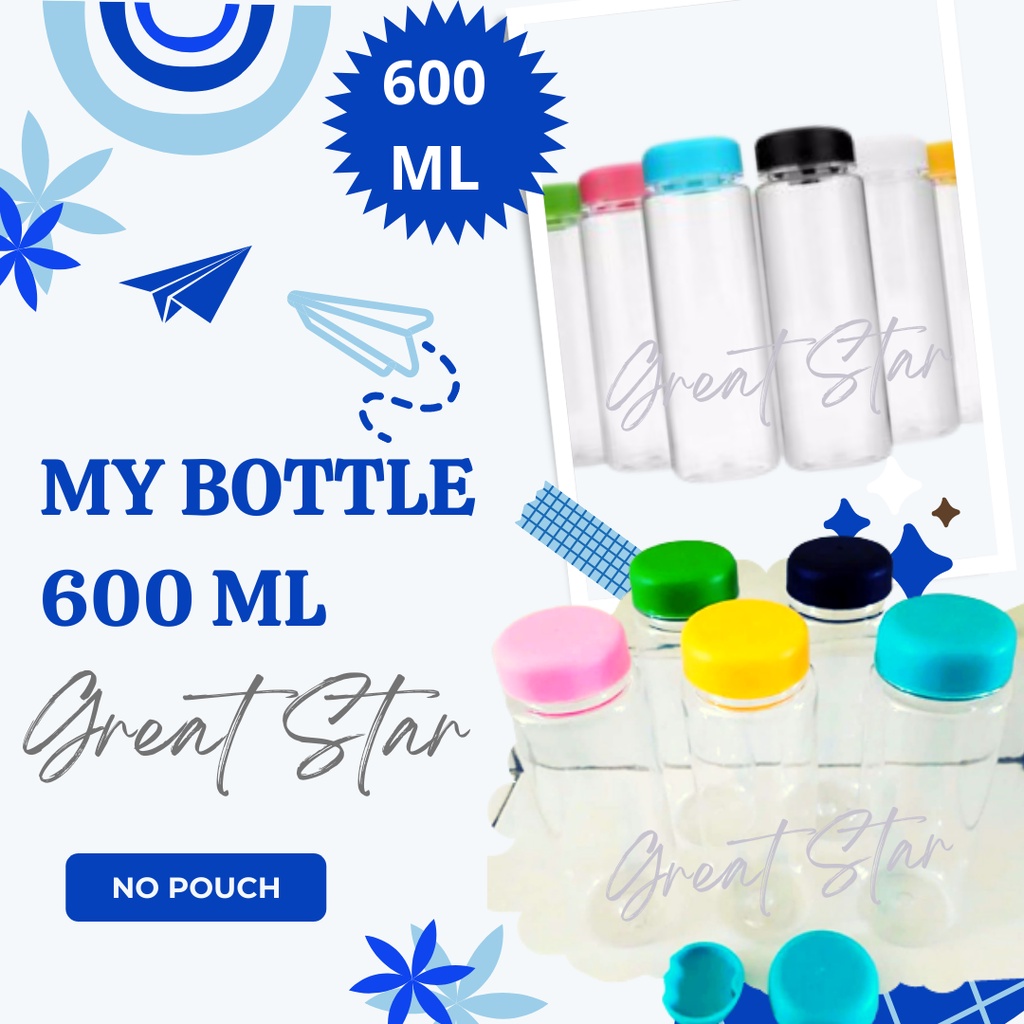 Jual BOTOL POLOS/MY BOTTLE POLOS 600 ML !!! (NO POUNCH)siap cetak ...