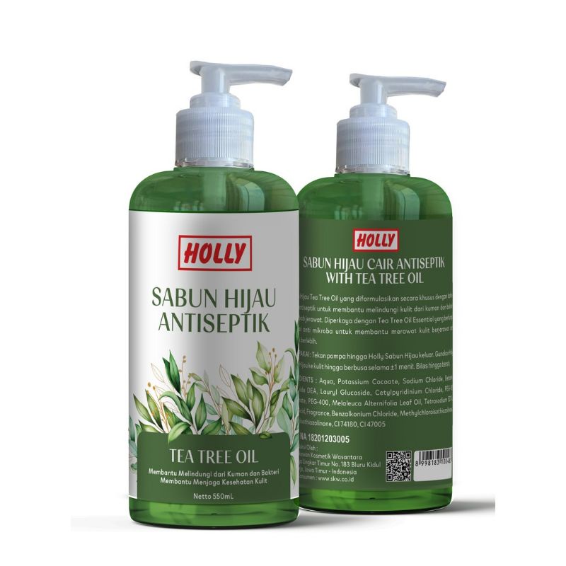 Jual sabun hijau cair antiseptik tea tree oil 550mL | Shopee Indonesia