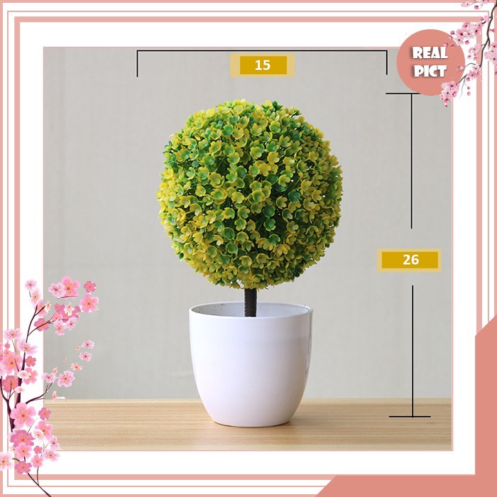 Jual UNICO Ornamen Tanaman Pot Bunga Bonsai Artificial bunga Hias ...