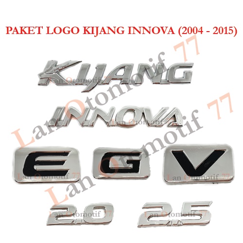 Jual Paket Lengkap Emblem Logo Mobil Tulisan Kijang Innova 2004 - 2015 ...