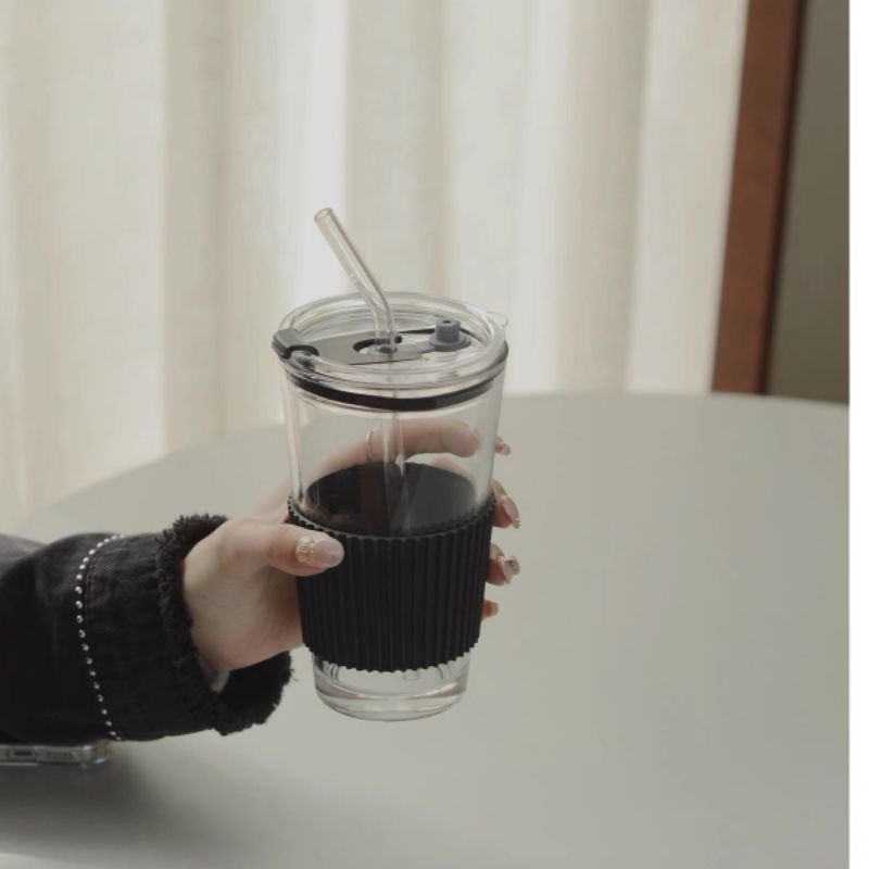 Jual Louiee Cup | Gelas kopi tumblr kaca Indonesia|Shopee Indonesia