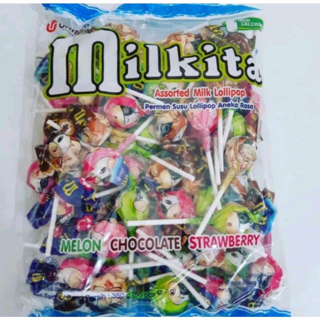 Jual Milkita ass milk lollipop 350gr(50pcs) | Shopee Indonesia