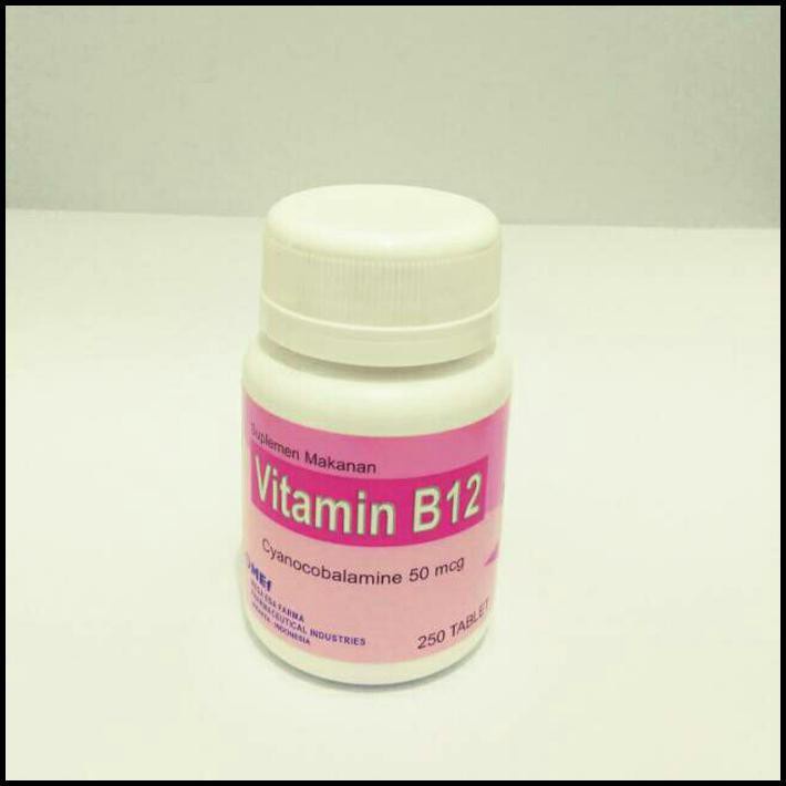 Jual VITAMIN B 12 50 MCG MEF BOTOL ISI 250 TABLET VITAMIN B12 TERBUKTI MANJUR ! ATAU VITAMIN B ...