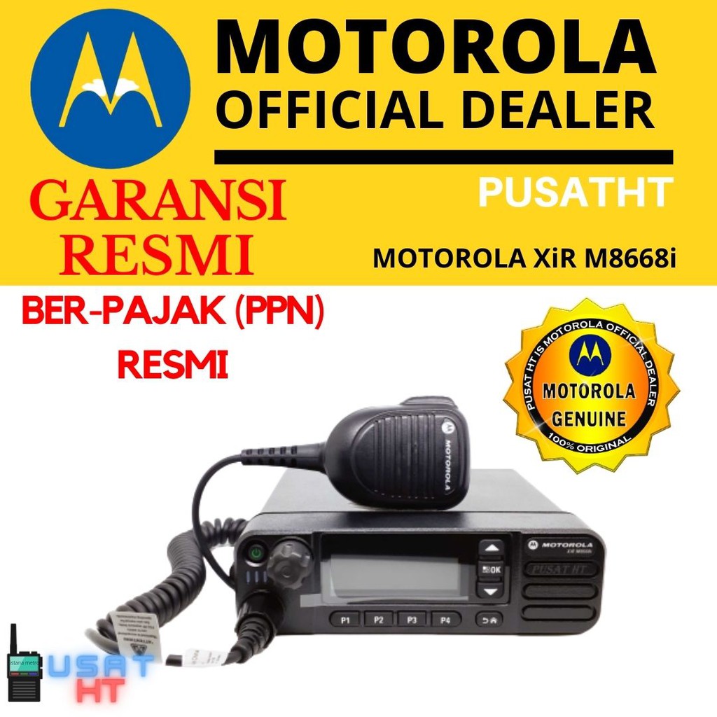 Jual RADIO RIG MOTOROLA XIR M8668i M 8668 UHF 403 40 WATT GARANSI RESMI ...