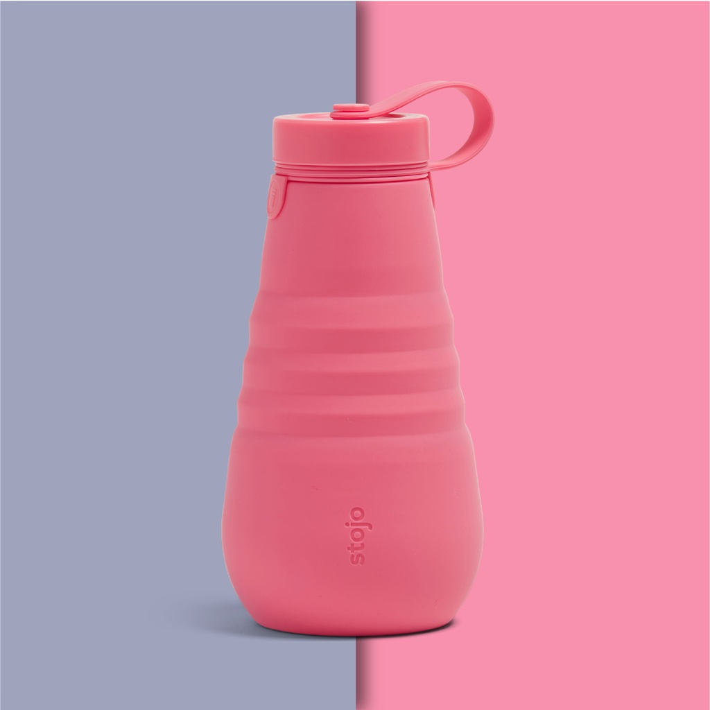 Jual Original Stojo Collapsible Bottle 20oz - Peony / Tumbler ...