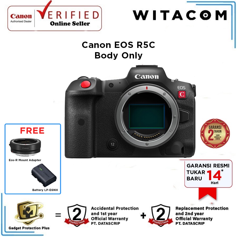 Jual Canon EOS R5C / R5 C Mirrorless Body Only Original GARANSI RESMI ...