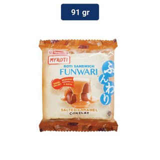 Jual Myroti Roti Sandwich Funwari Salted Caramel Cokelat 91 gr ...