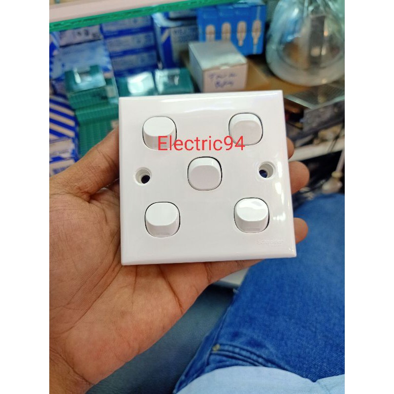Jual Saklar 5 Gang / 5 Tombol inbow Classic Clipsal Schneider | Shopee ...