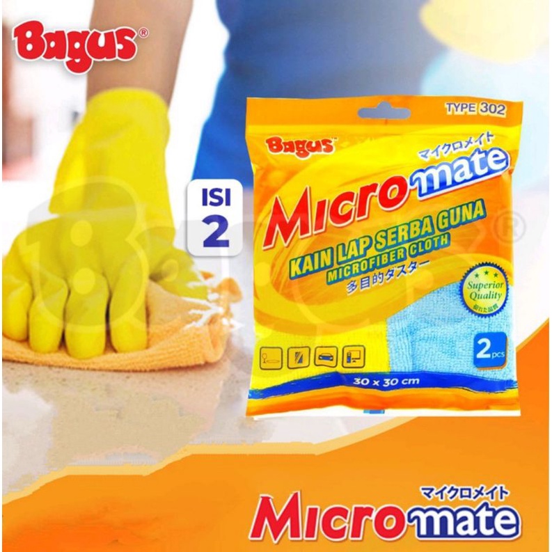 Jual BAGUS MICROMATE KAIN LAP SERBAGUNA 30 X 30 CM TYPE 302 (1 PAX ISI ...