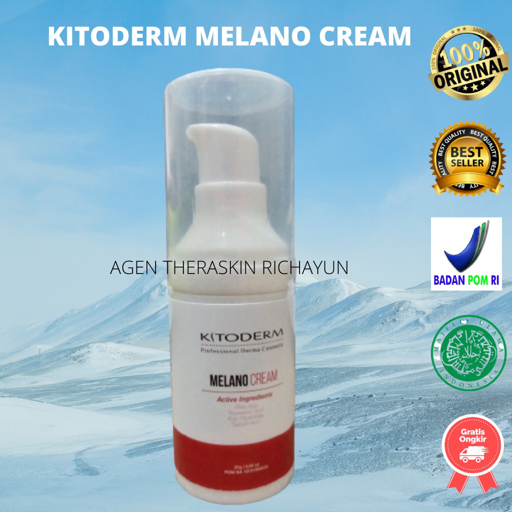 Jual Kitoderm melano cream #melano peel kemasan baru | Shopee Indonesia