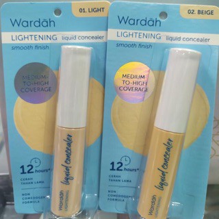 Jual Wardah Lightening Liquid Concealer Wajah 7 Gr Original | Shopee ...