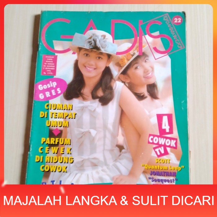 Jual Majalah GADIS No.22 Agu 1994 PENY MARTEN & DWI DENINTA (RARE ITEM) Langka | Shopee Indonesia