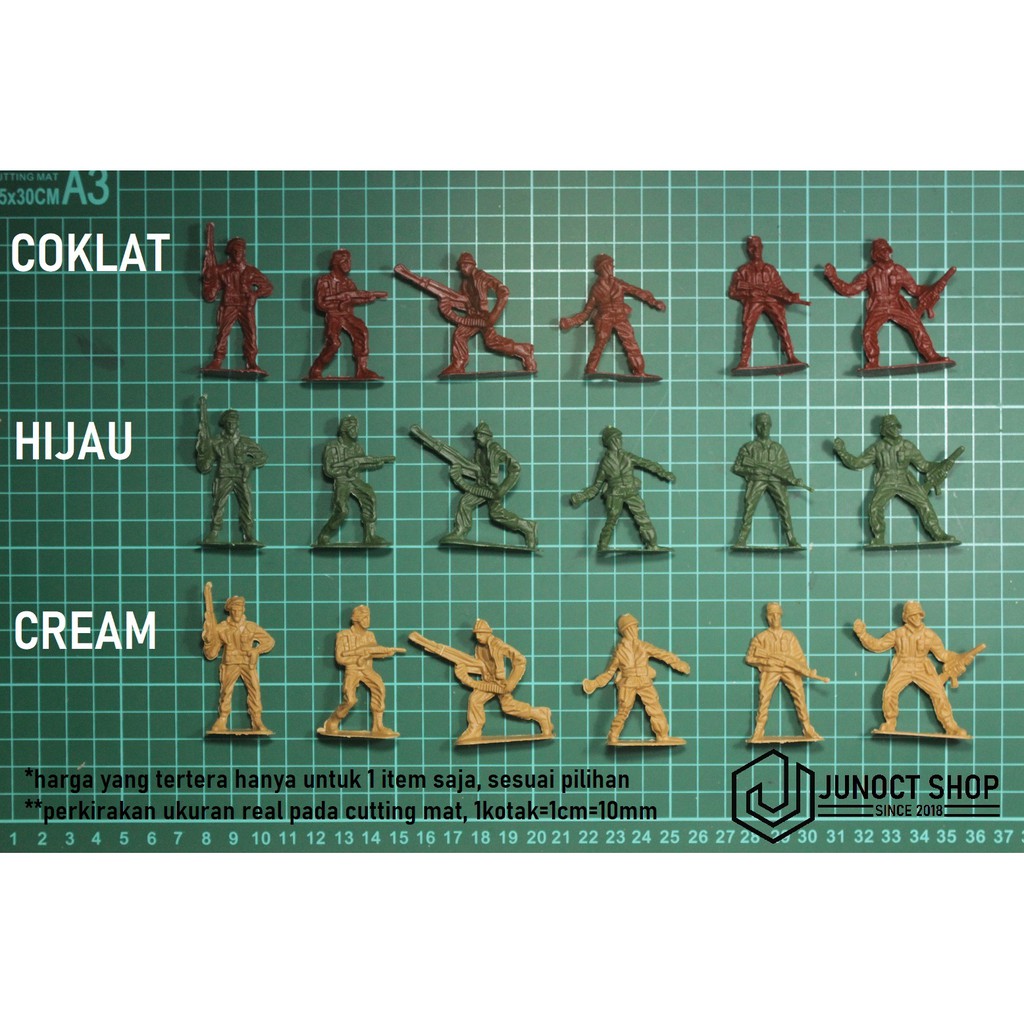 Jual FIGURE ORANG TENTARA MILITER 1/30 1:30 PLASTIK - MINIATUR DIORAMA ...