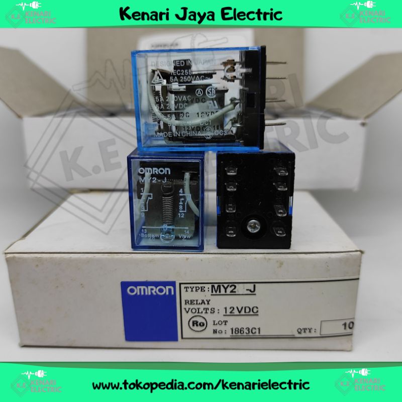 Jual Relay Omron MY2 220V 12VDC 24VDC / Relay Omron MY-2 8 Kaki | Shopee Indonesia