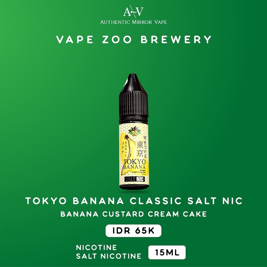 Jual Vapezoo Tokyo Banana Classic Salt Nic 15ML Authentic By Vape Zoo ...