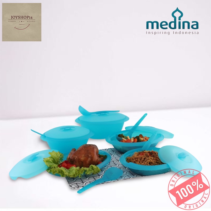 Jual Medina Amara Crystal Set Penyajian Makanan Super Lengkap | Shopee ...