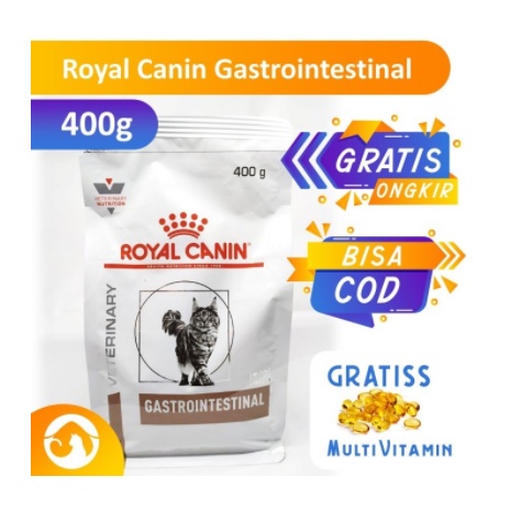 Jual ROYAL CANIN GASTROINTESTINAL RC GASTRO Adult 400gr FreshPack free ...