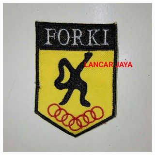 Jual LOGO FORKI KARATE -BAGDE EMBLEM FULL BORDIR | Shopee Indonesia