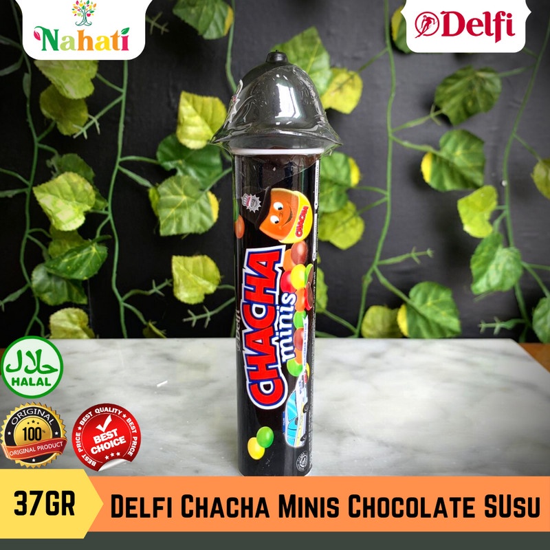 Jual Delfi Chacha Minis Tube Milk Chocolate Black 37gr | Shopee Indonesia
