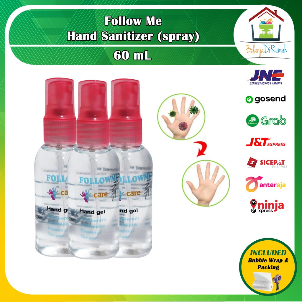 Jual Follow Me Hand Sanitizer Spray 60ml Indonesia|Shopee Indonesia