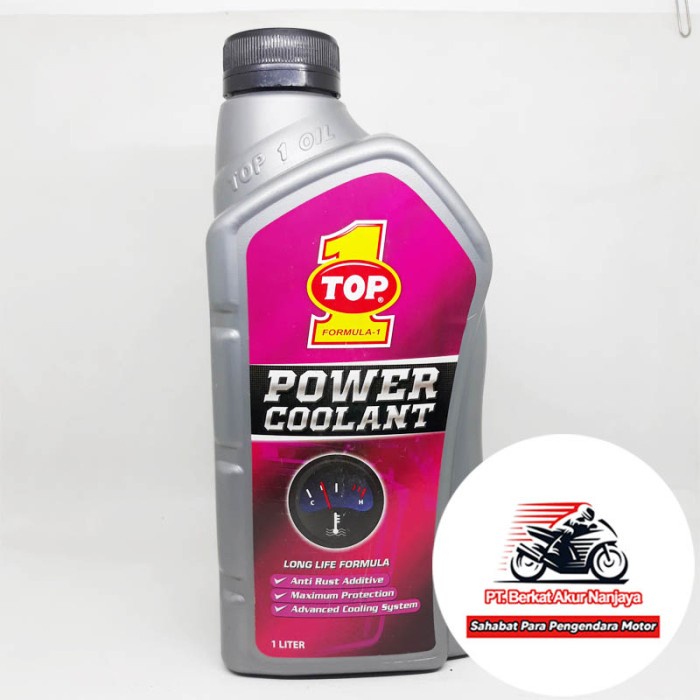 Jual TOP-1 Radiator Coolant 1 liter Warna PINK | Shopee Indonesia