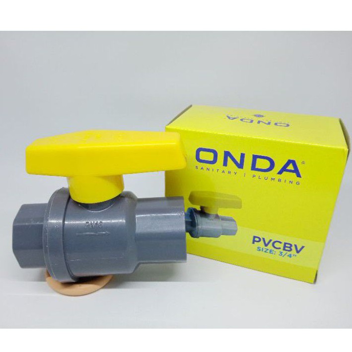 Jual Ballvalve Ball Valve Stopkran PVC Onda 3/4" 3/4 inch Indonesia ...