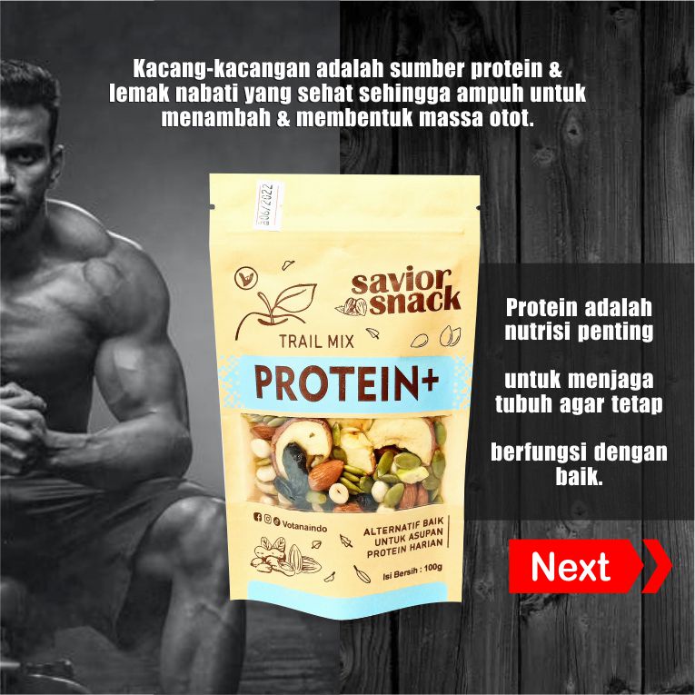 PEMBENTUK JARINGAN OTOT SUMBER AMINO ALAMI SAVIOR SNACK PROTEIN+ ...