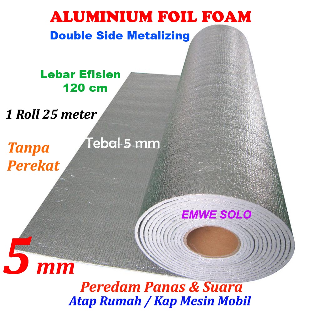 Jual 50 x 120 cm Thermal Foam Aluminium Busa Foil RFB RFP - Double Side ...