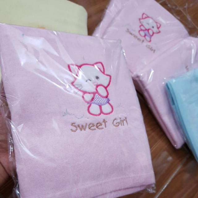 Harga Handuk Bayi 60x110 cm Handuk Baby Lembut Ivory BORDIR / SABLON ...