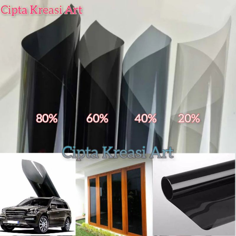 Jual STIKER / STICKER KACA FILM RAYBEN / KACA FILM RIBEN 20% 40% 60% 80% / WALL STIKER DINDING ...