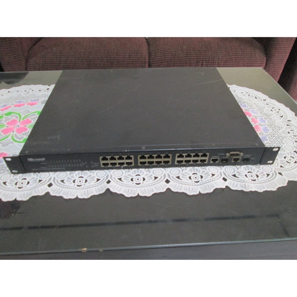 Jual Switch Hub POE 24 Port Manageable Micronet SP6824P Dengan 2 Port ...